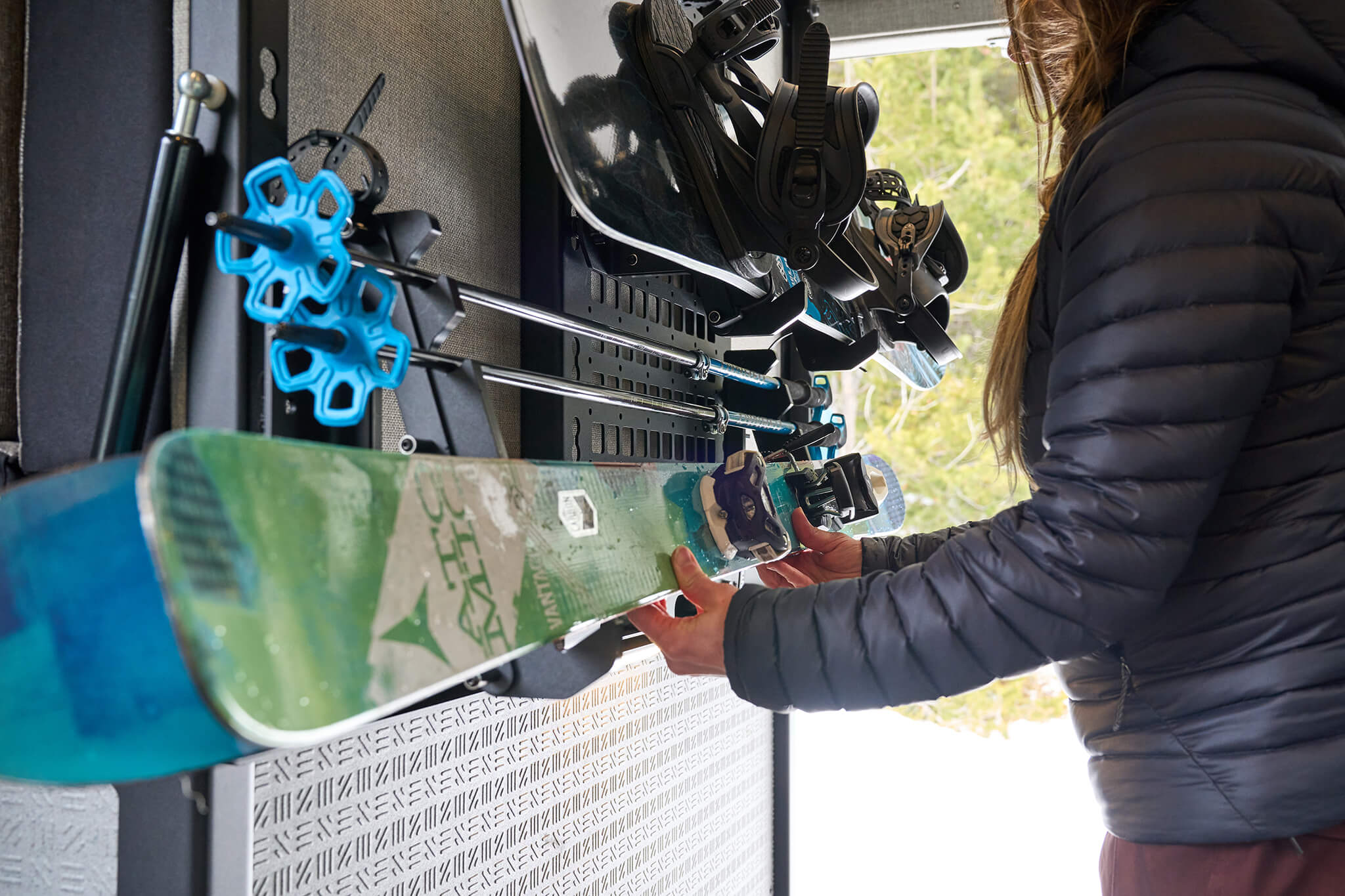 Introducing the Track Rack for Skis and Snowboards | Outside Van